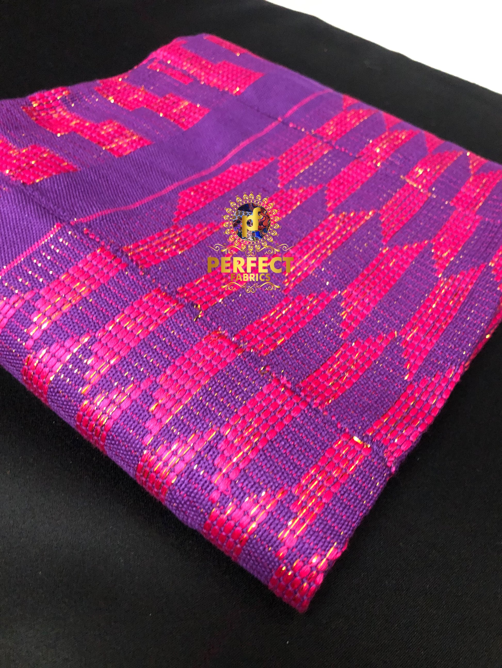 Purple & Pink Ashanti Pattern – PERFECT FABRICS