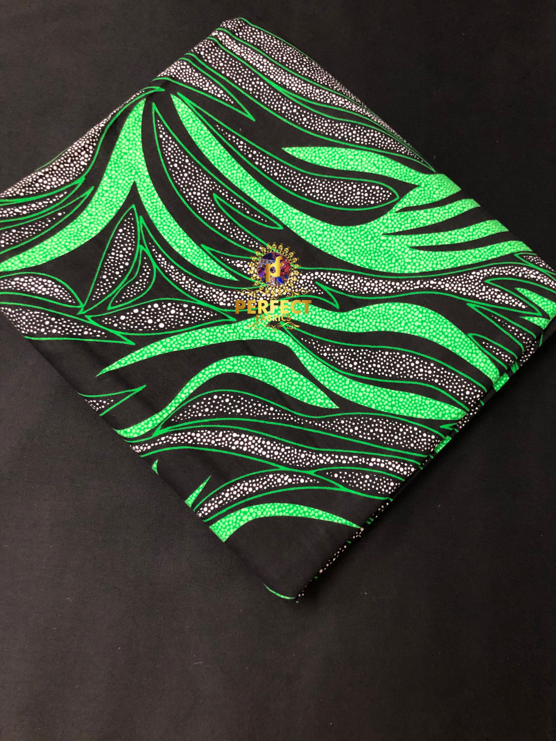Unique Green Ankara – PERFECT FABRICS