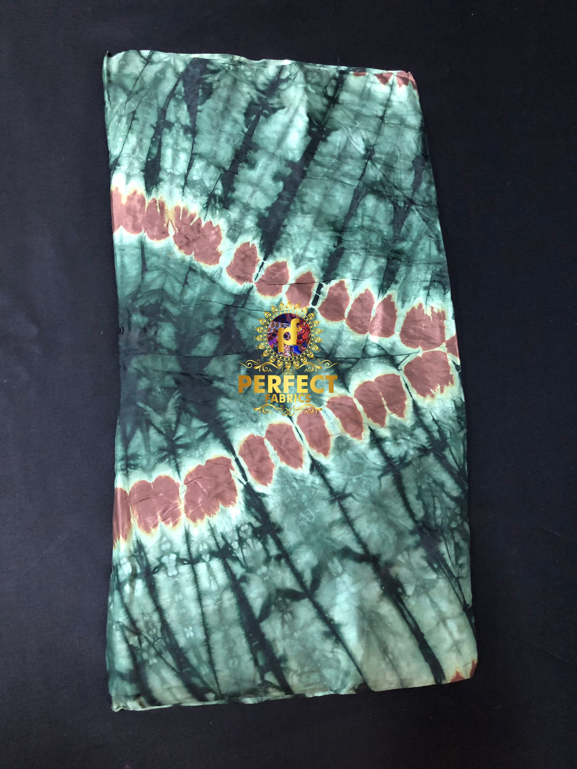 Green Silk Adire – PERFECT FABRICS