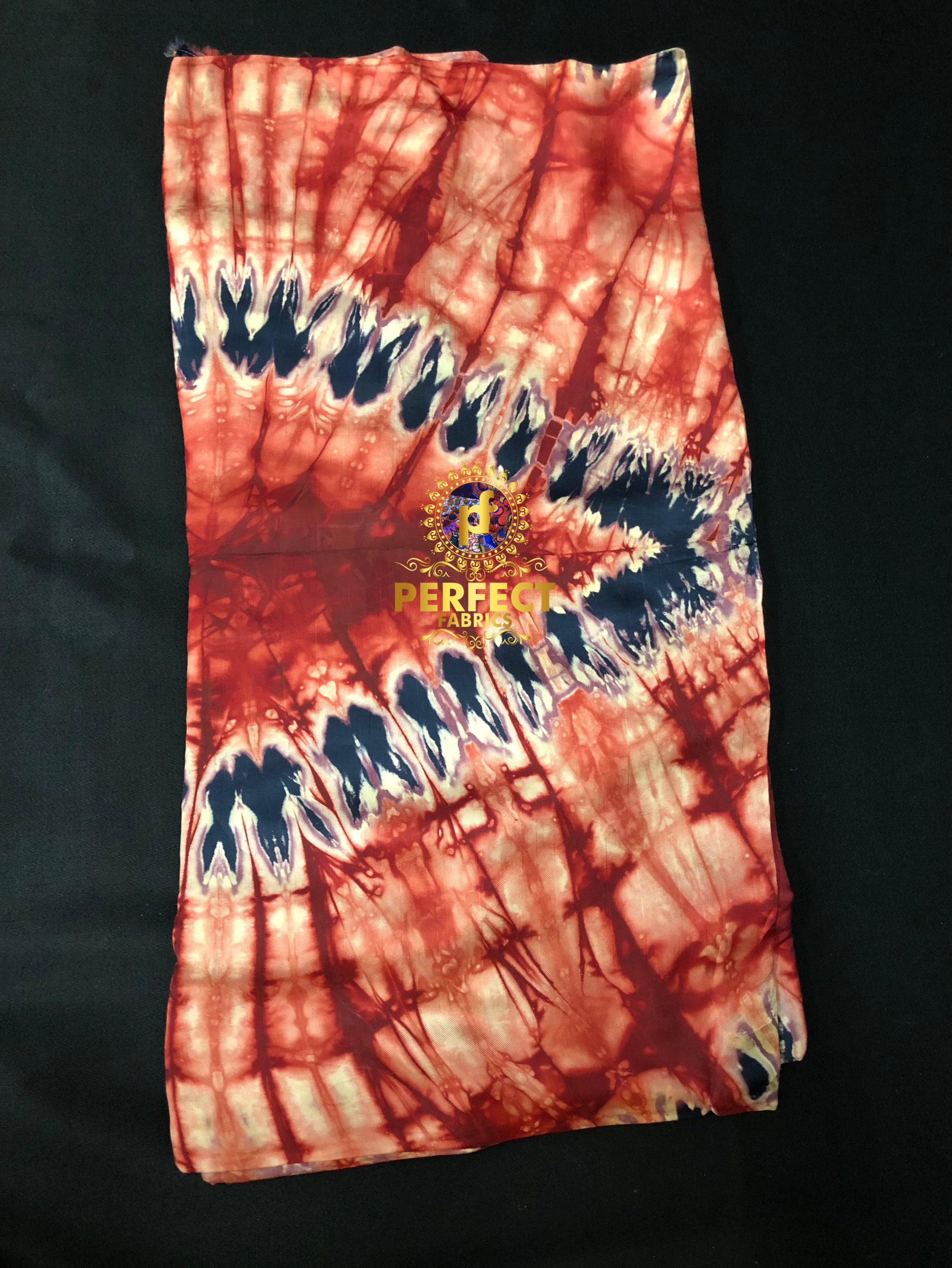 Red Silk Adire – PERFECT FABRICS