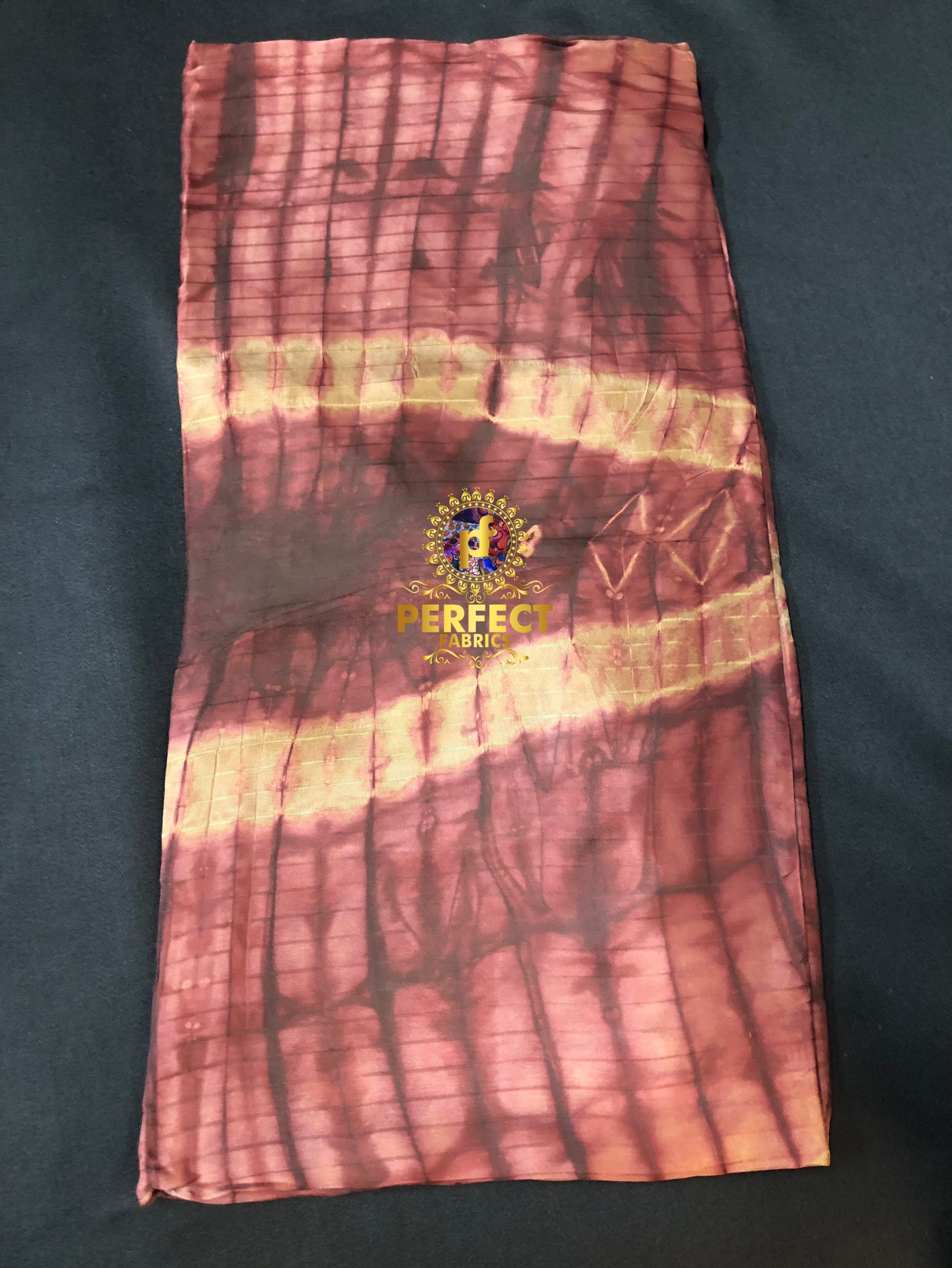 Brown Silk Adire – PERFECT FABRICS